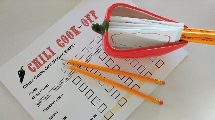  Chili Cook Off Rules And Free Score Sheet DIY Inspired